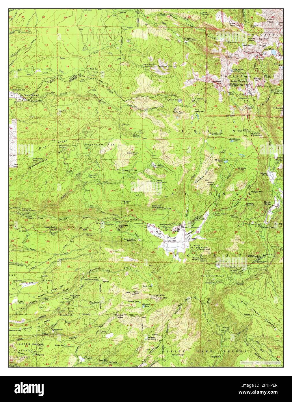 lassen county map