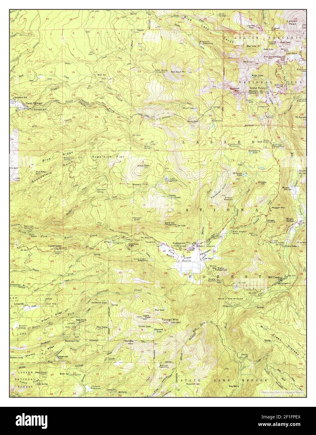 Lassen county map hi-res stock photography and images - Alamy