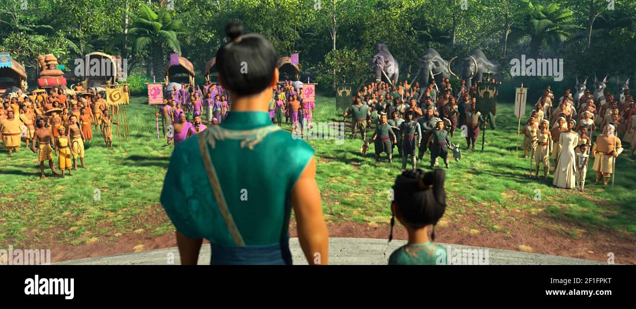 RAYA AND THE LAST DRAGON, right: Raya (voice: Kelly Marie Tran), 2021 ...