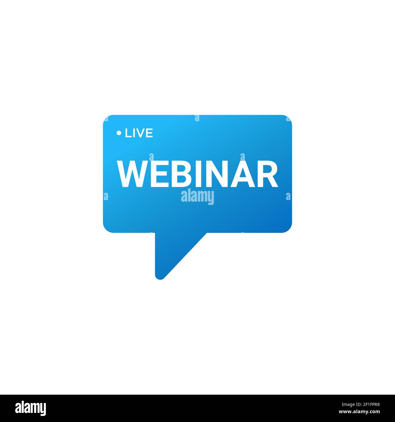 bubble talk webinar live. vector illustration Stock Vector Image & Art ...