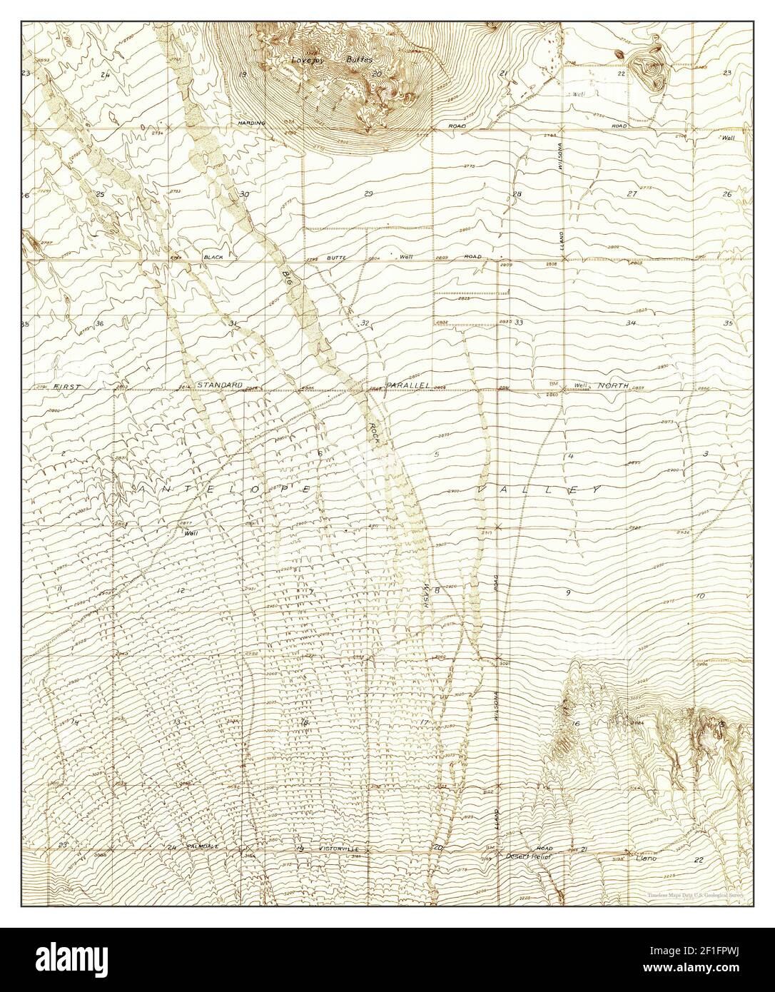 1930 map of california hi-res stock photography and images - Alamy