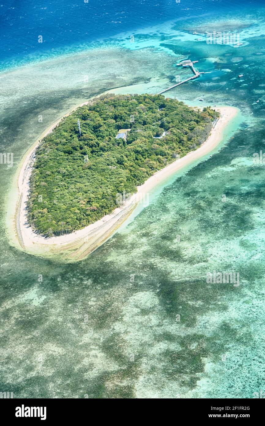 The great reef from the high Stock Photo - Alamy