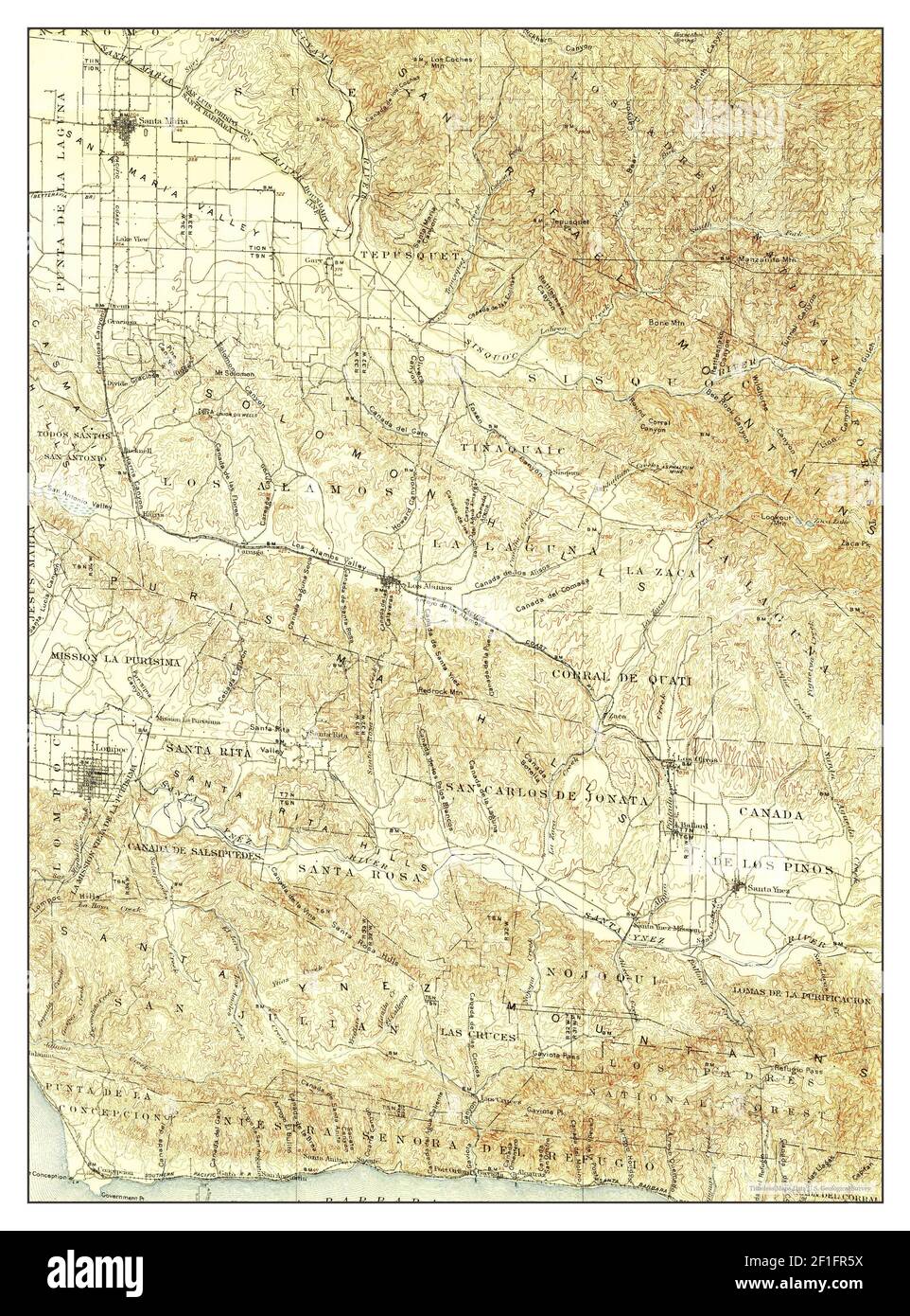 Map Of Lompoc High Resolution Stock Photography and Images - Alamy