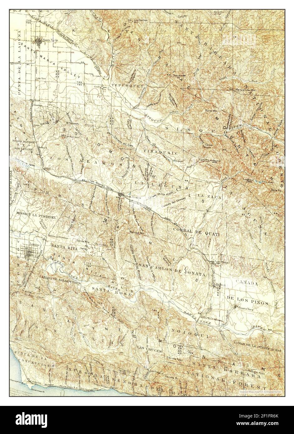 Lompoc map Cut Out Stock Images & Pictures - Alamy