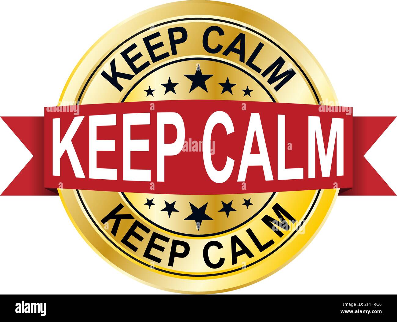 Keep calm icon. Internet button on white background. EPS10 vector Stock ...