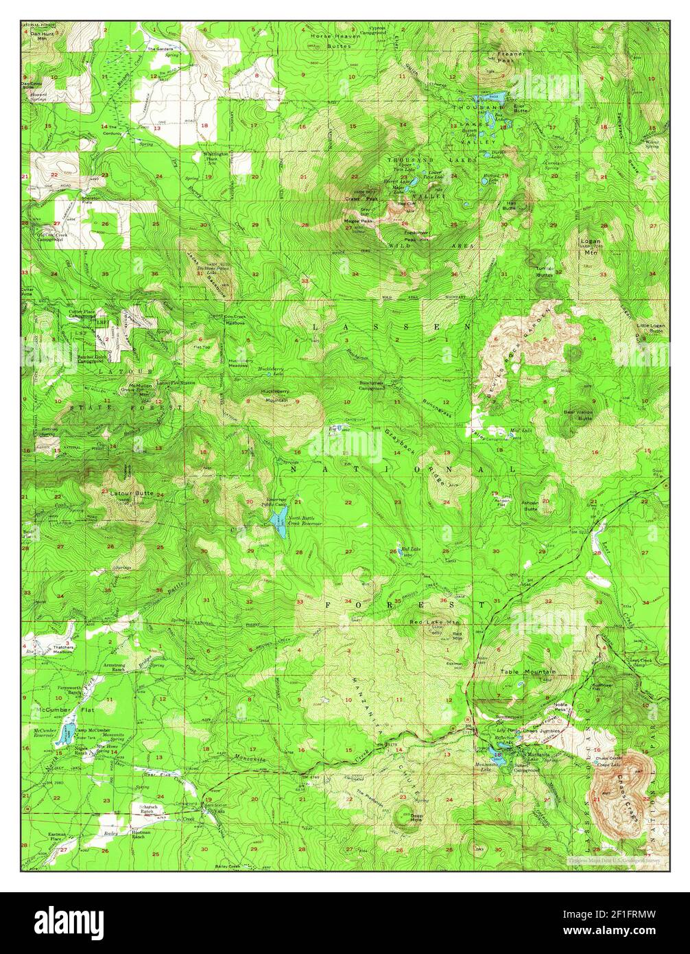 Map of manzanita hi-res stock photography and images - Alamy