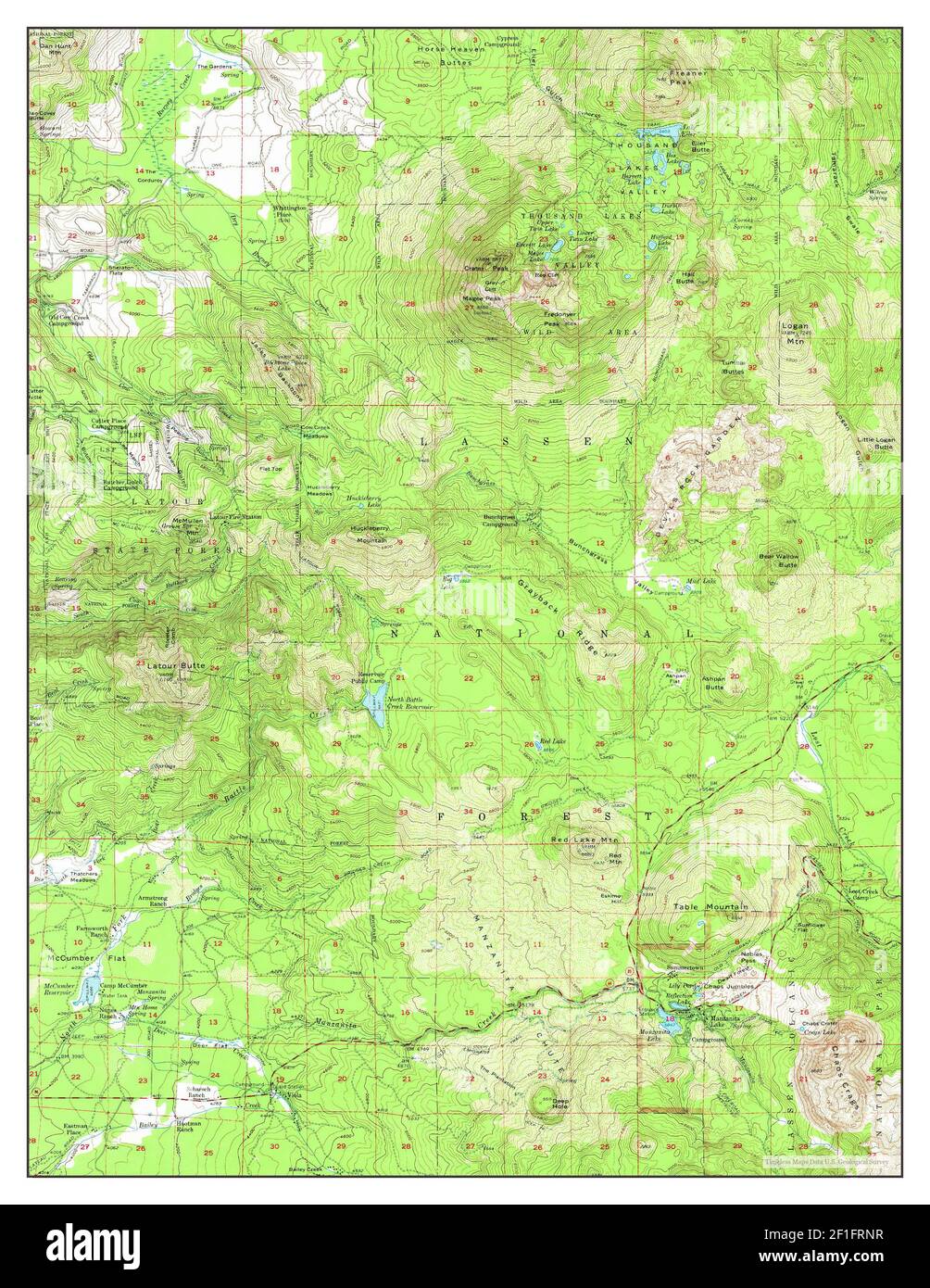 Map of manzanita hi-res stock photography and images - Alamy
