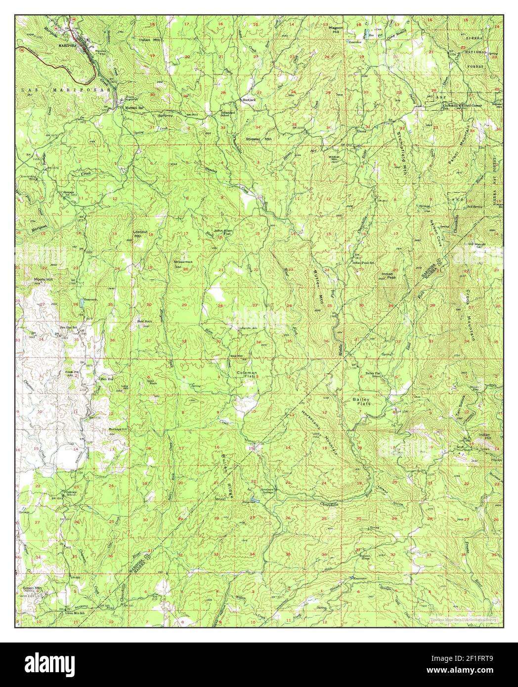 Mariposa County Map High Resolution Stock Photography and Images - Alamy