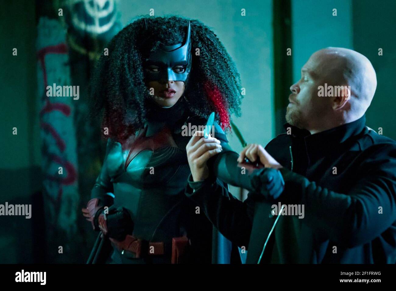 BATWOMAN, from left: Javicia Leslie as Batwoman, Alex Morf, Bat Girl ...