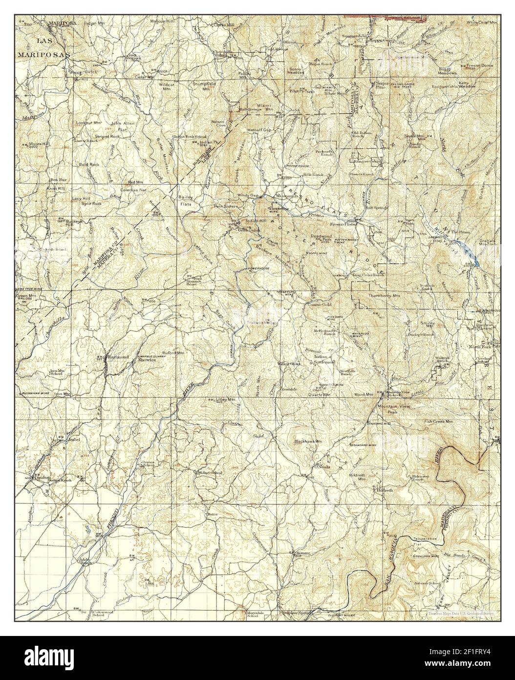 Mariposa County Map High Resolution Stock Photography and Images - Alamy
