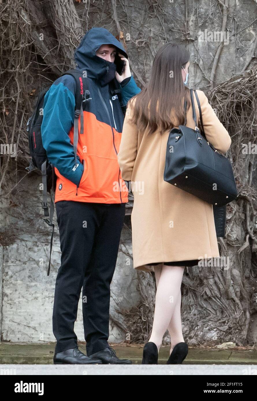 EuroMillions lottery winner Matthew Topham (left), 31, outside Lincoln ...