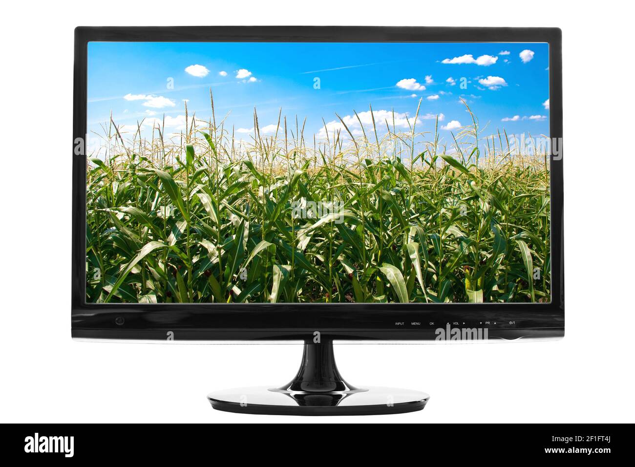 computer screen isolated on white Stock Photo - Alamy