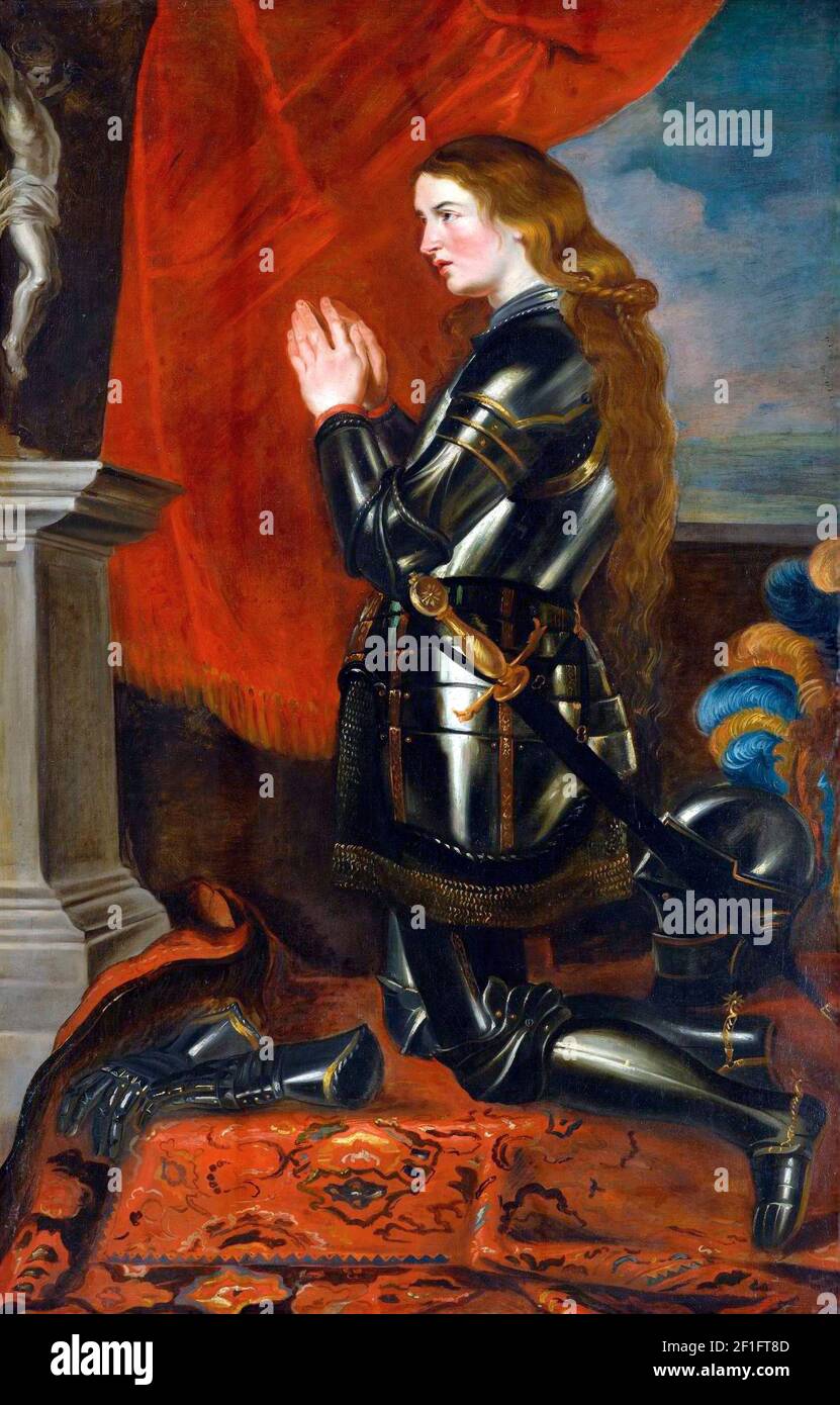 Joan of Arc. Portrait painting by the workshop of Peter Paul Rubens ...