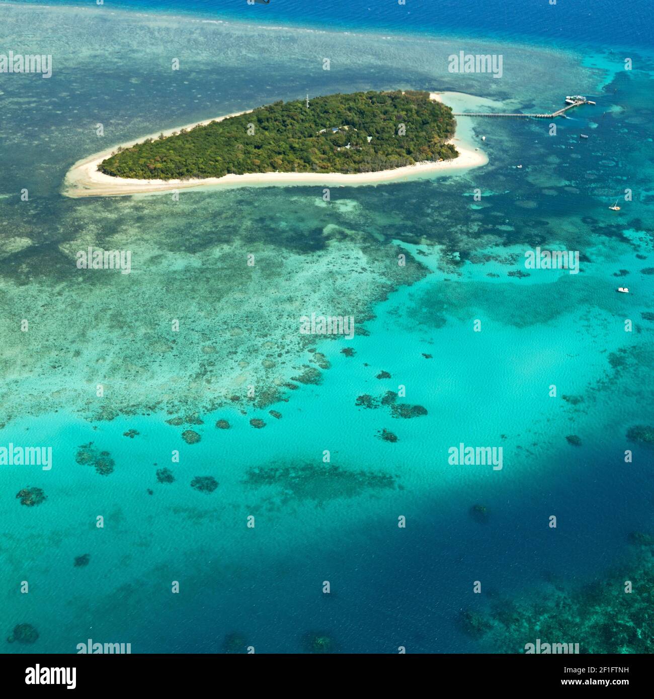 The great reef from the high Stock Photo - Alamy