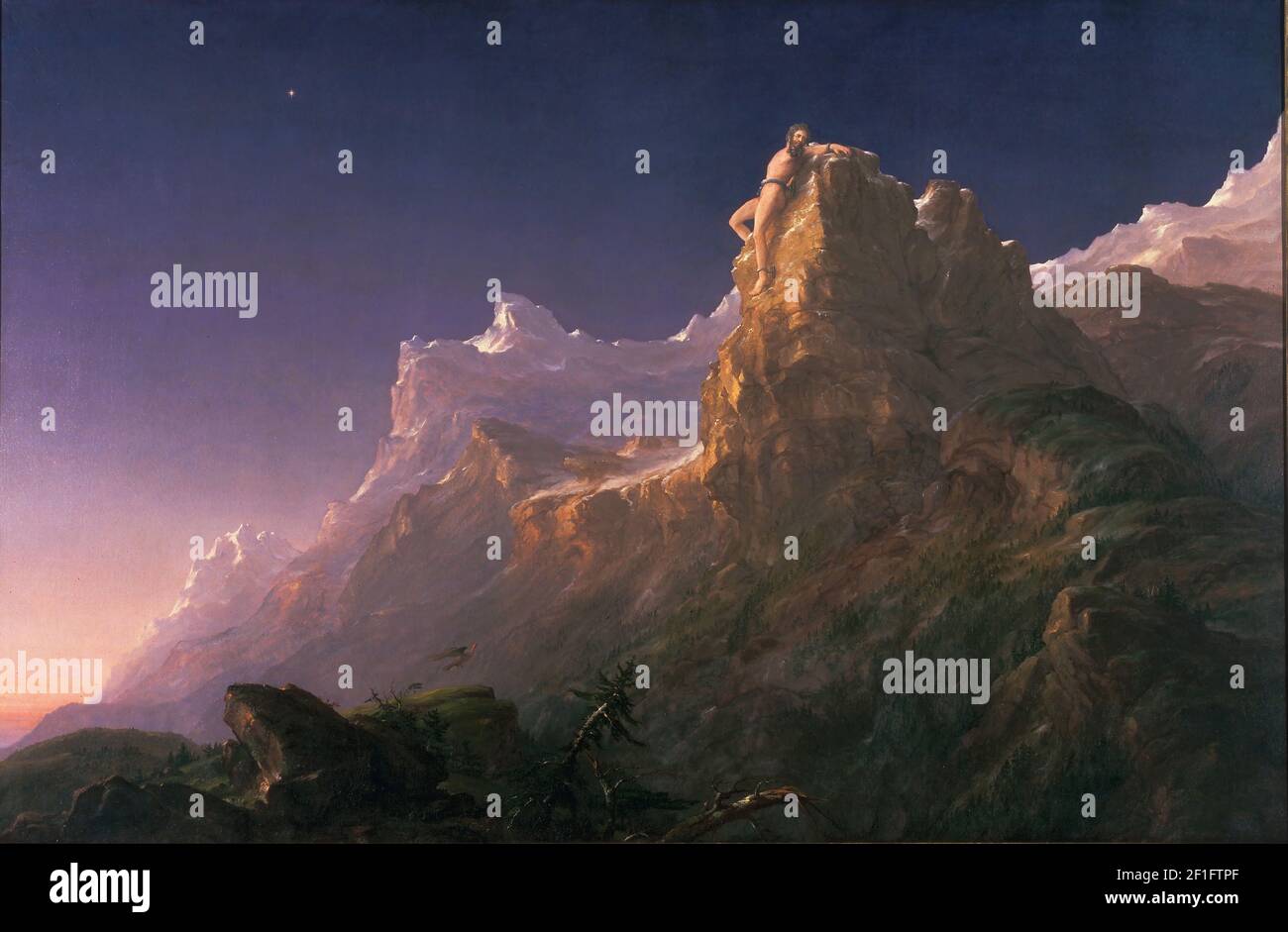 Thomas Cole - Prometheus Bound Stock Photo - Alamy