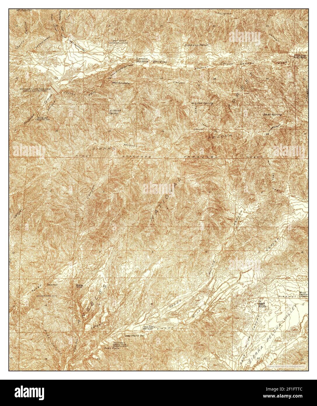 Mint Canyon, California, map 1932, 1:24000, United States of America by ...
