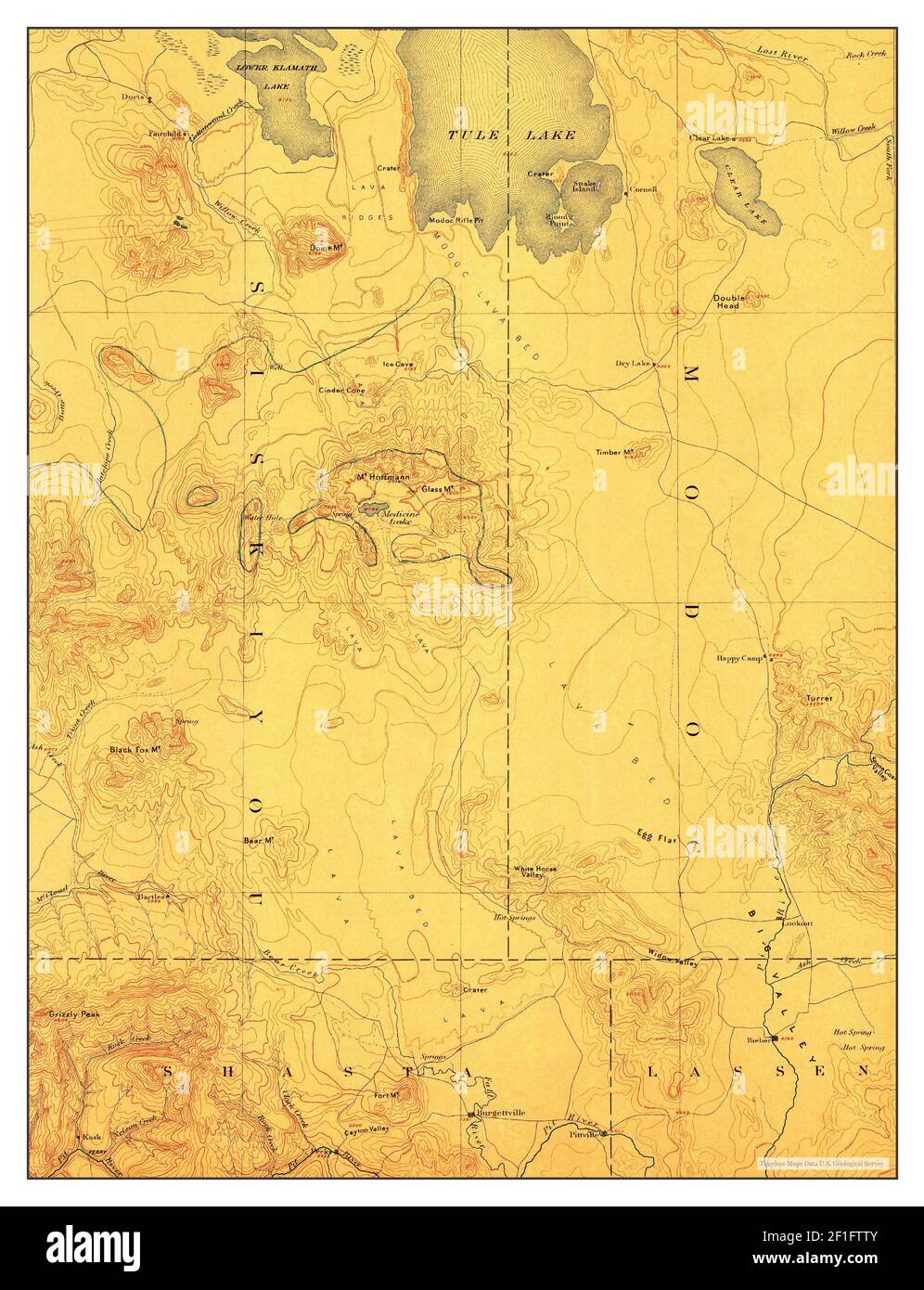 Modoc county map hi-res stock photography and images - Alamy
