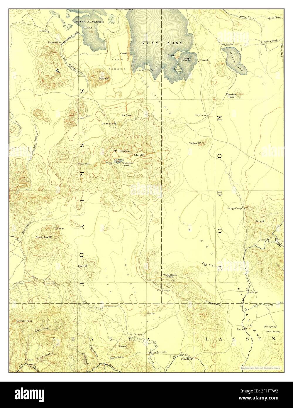 Modoc map hi-res stock photography and images - Alamy