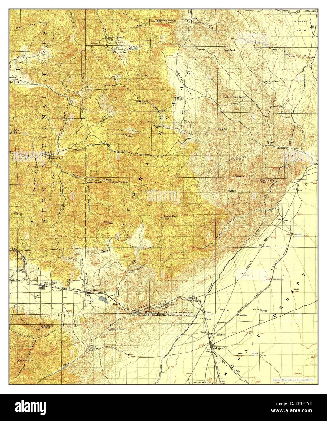 Mojave county map hi-res stock photography and images - Alamy