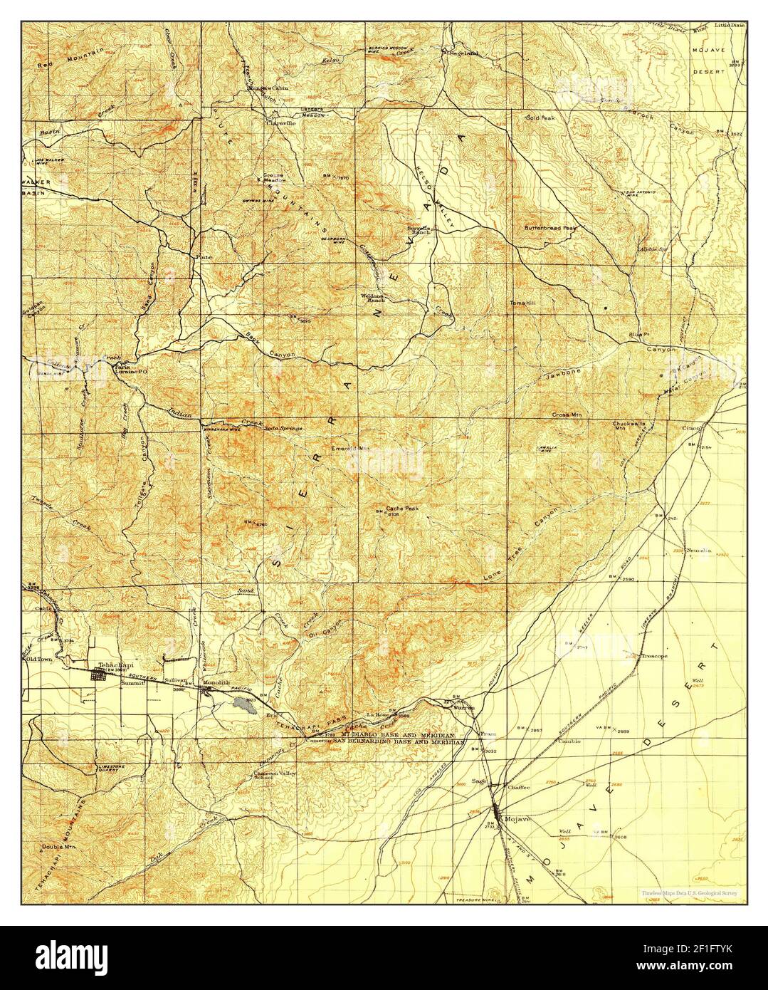 Mojave county map Cut Out Stock Images & Pictures - Alamy