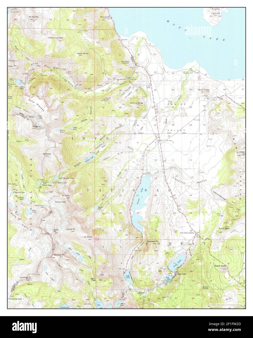 Mono County Map High Resolution Stock Photography and Images - Alamy