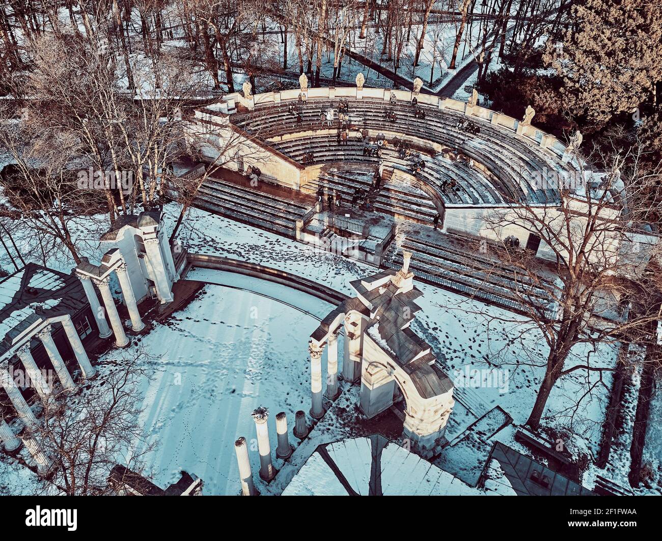 Aerial view lazienki park in hi-res stock photography and images - Alamy