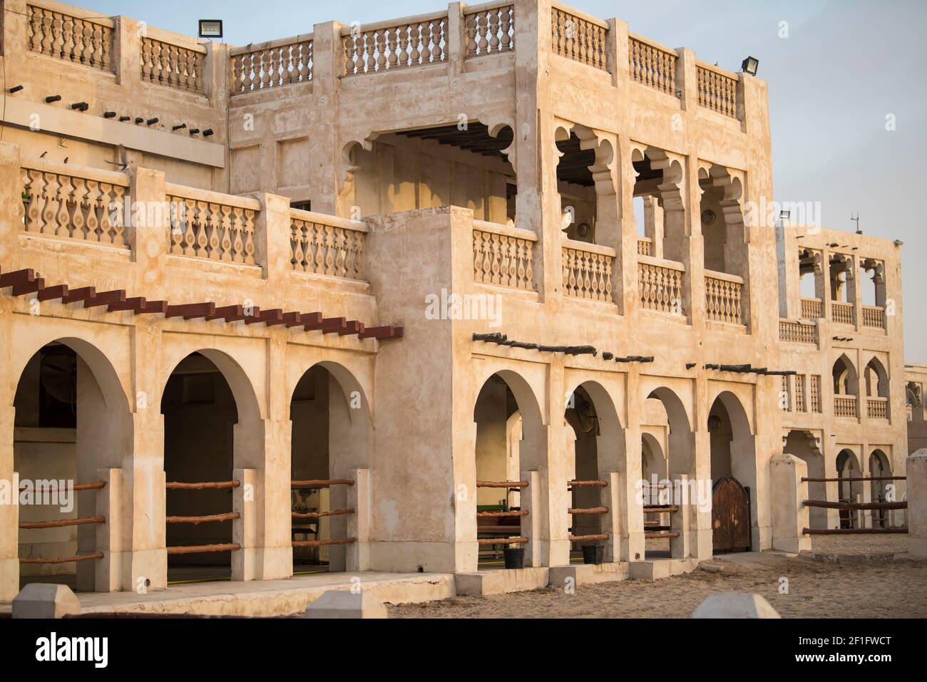 Souq Waqif, Doha, Qatar, May,6,2019, Traditional Arabian building built ...
