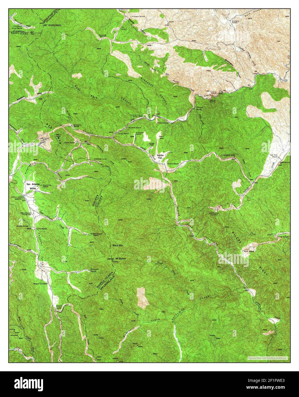 Map of boardman hi-res stock photography and images - Alamy