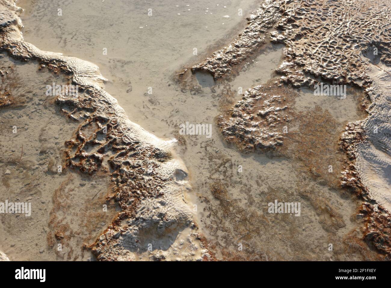 Calcium carbonate mineral deposits close up Stock Photo - Alamy