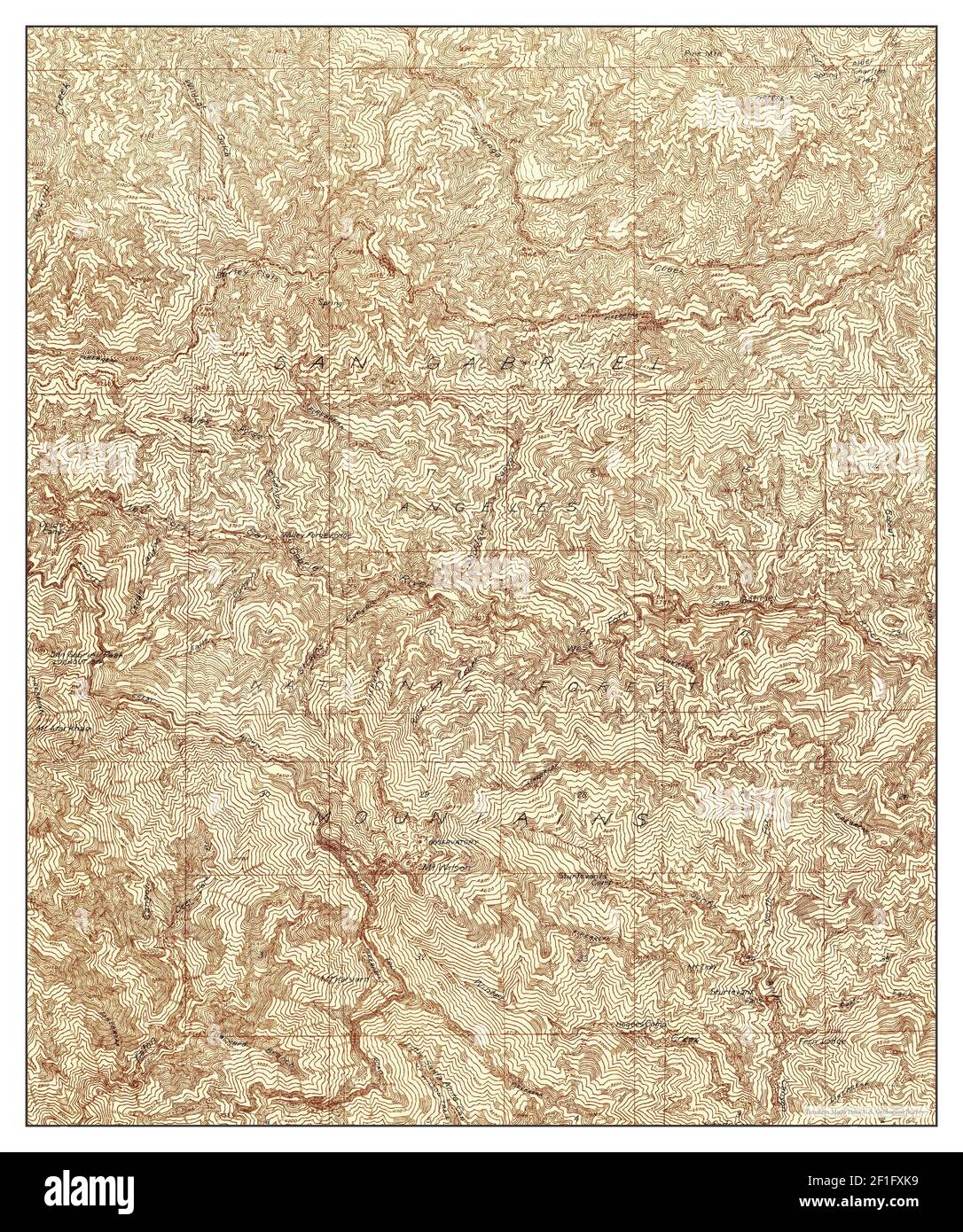 Mt Wilson, California, map 1934, 1:24000, United States of America by ...