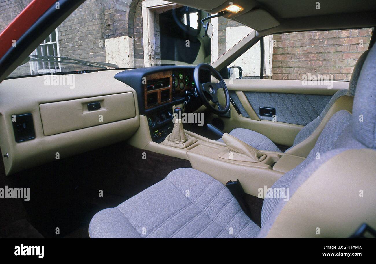 Interior of a 1985 Lotus Excel S.E. in Norfolk UK Stock Photo - Alamy