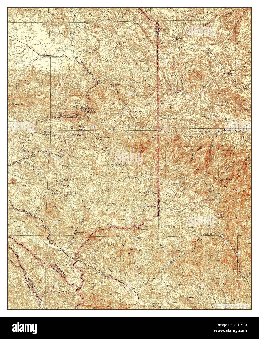 New Idria, California, map 1943, 1:62500, United States of America by ...