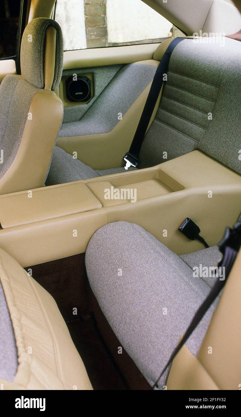 Interior of a 1985 Lotus Excel S.E. in Norfolk UK Stock Photo - Alamy