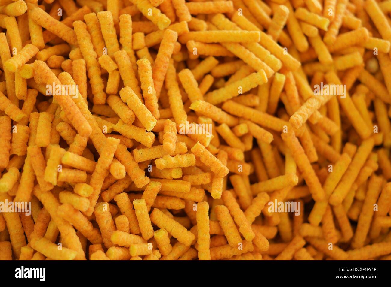 Crispy corn snack close up Stock Photo - Alamy