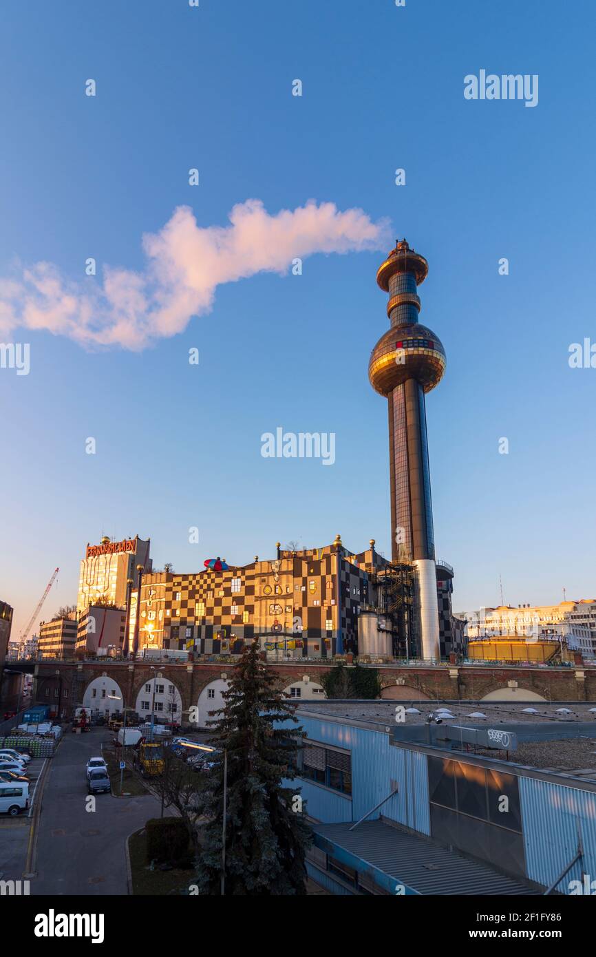 Wien, Vienna: Müllverbrennungsanlage (waste incineration plant ...