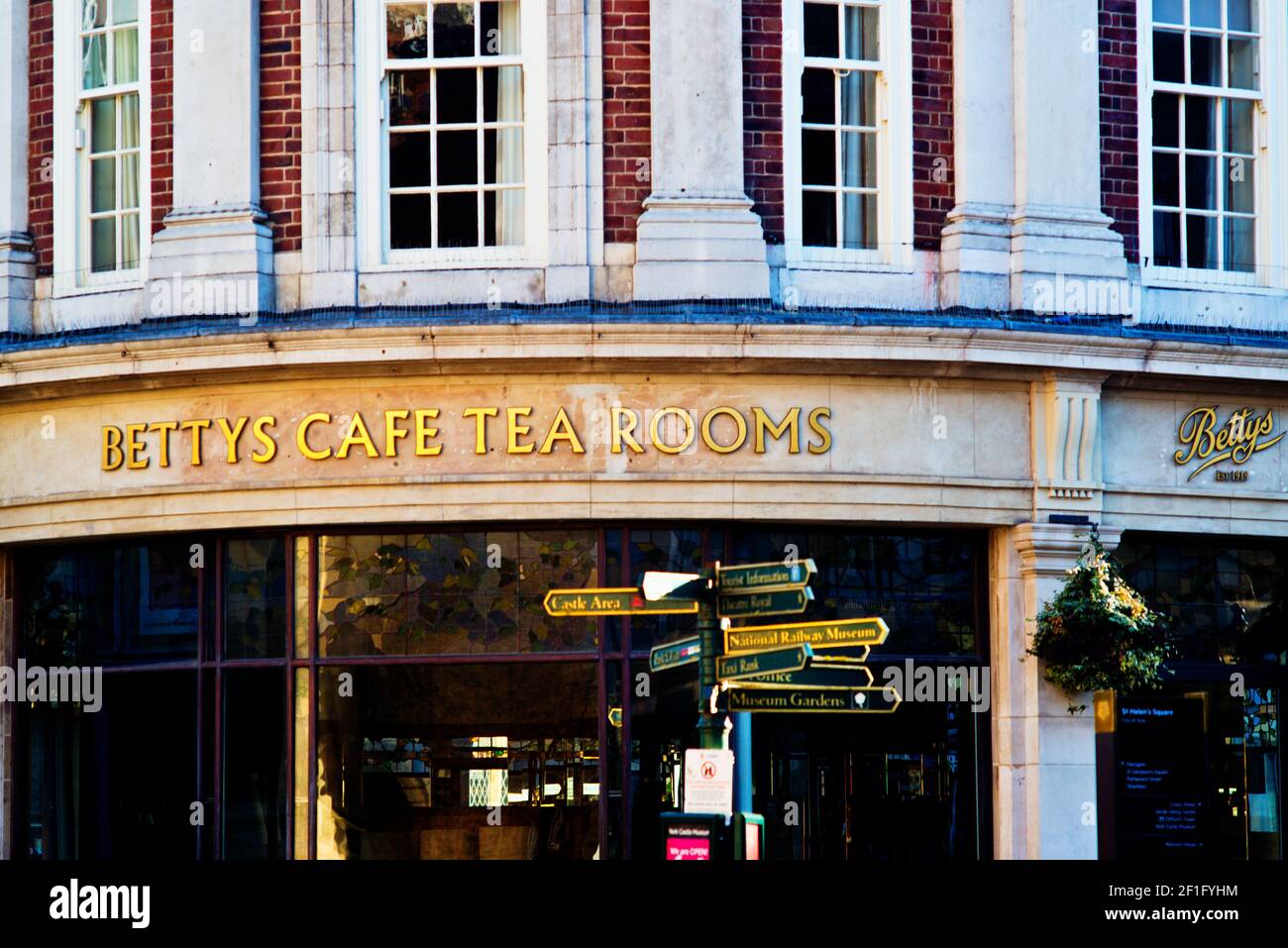 Bettys Cafe Tea Rooms during Lockdown in March 2021, St Helens Square ...