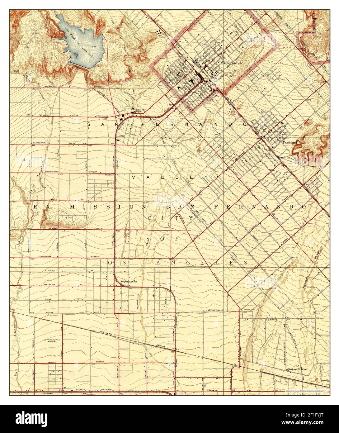 Pacoima, California, map 1927, 1:24000, United States of America by ...