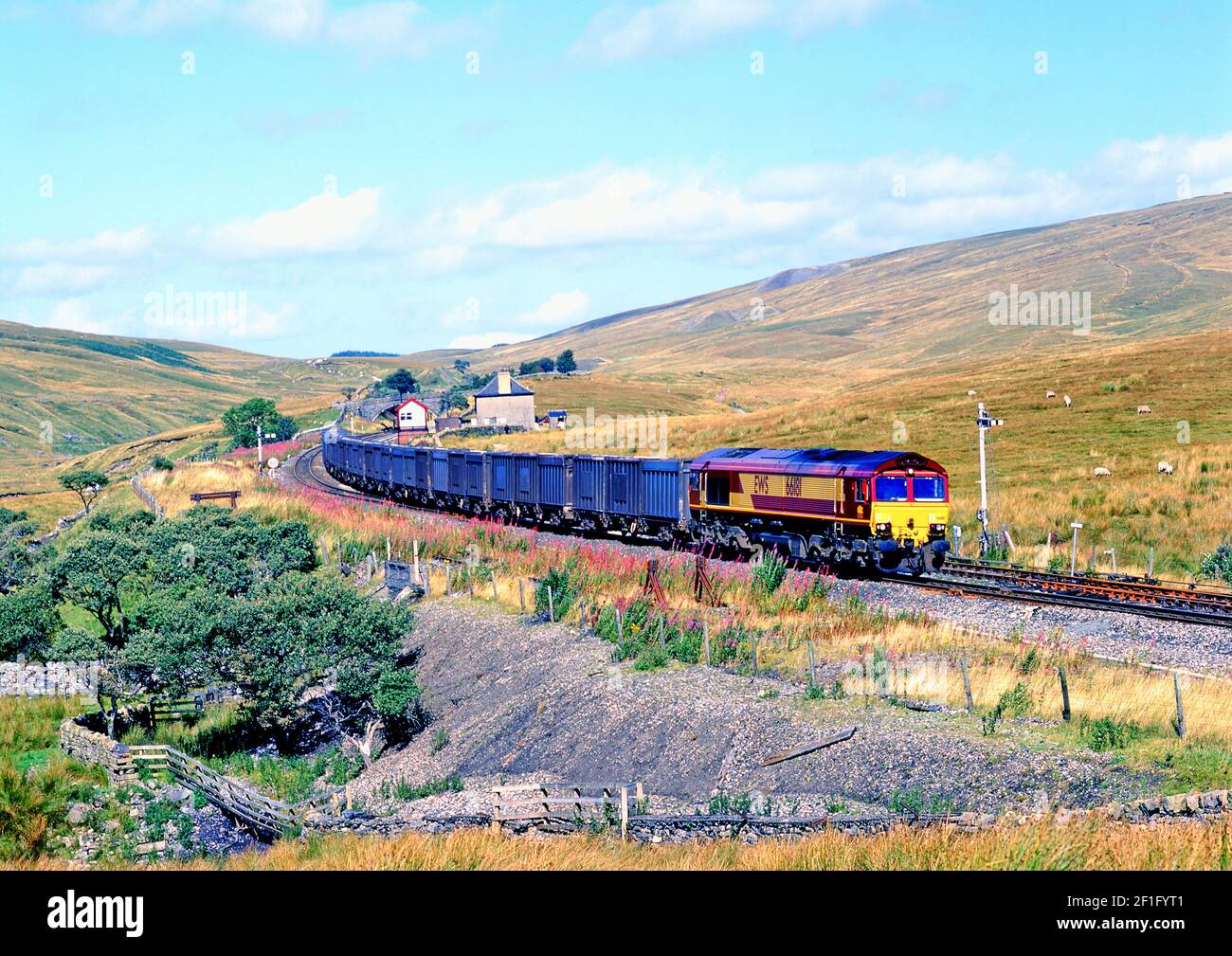 Freight train on settle carlisle railway hi-res stock photography and ...