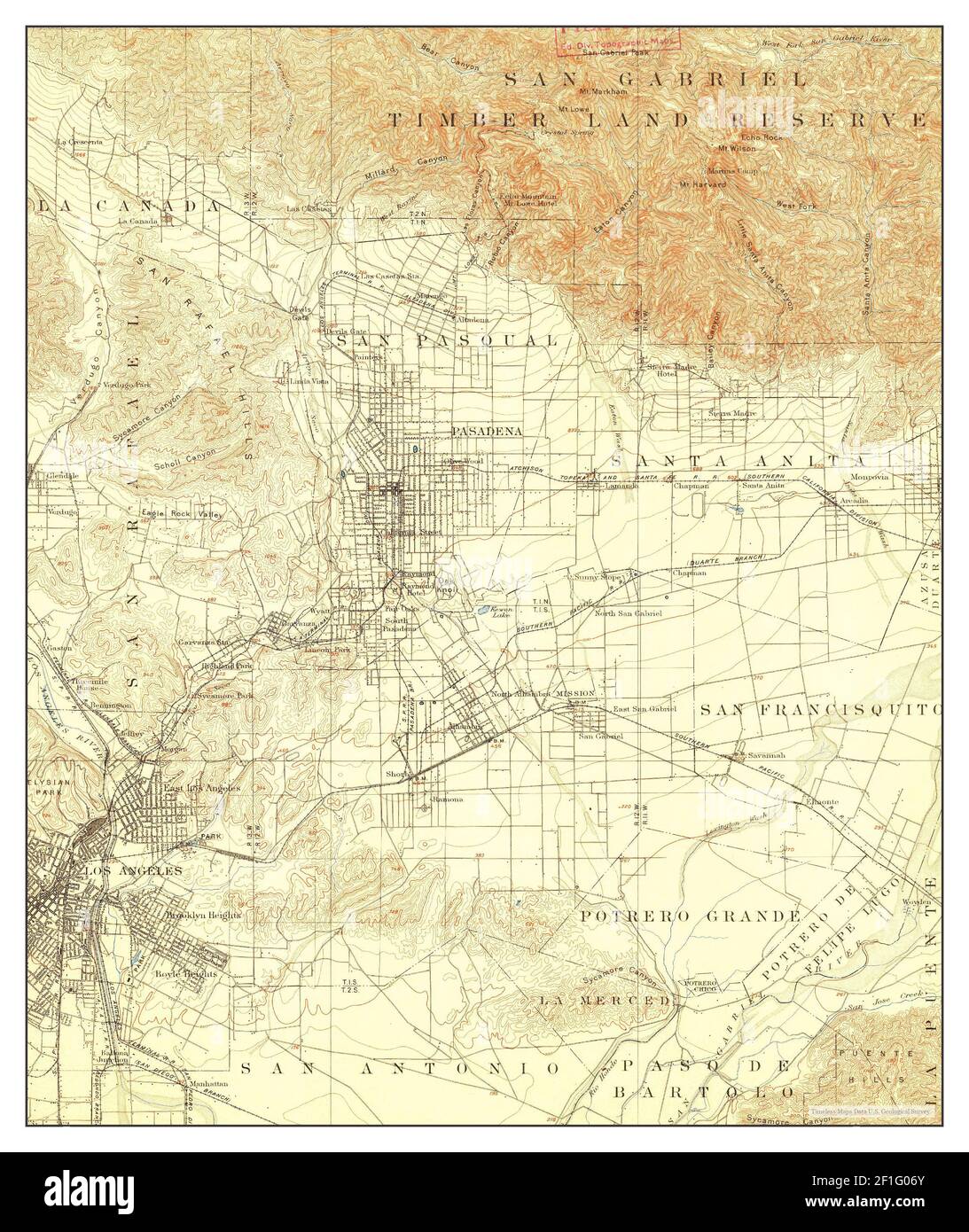California map 1900 hi-res stock photography and images - Alamy