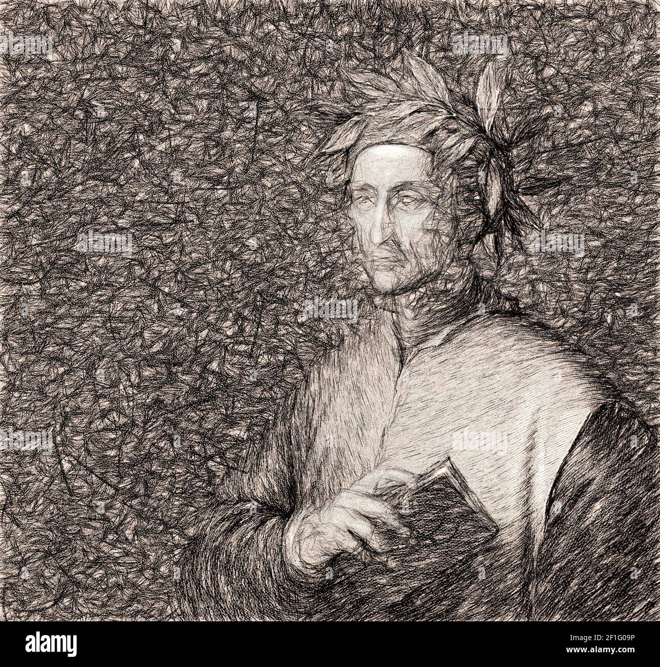 Dante Alighieri, 1265 - 1321, Italian poet and philosopher Stock Photo ...
