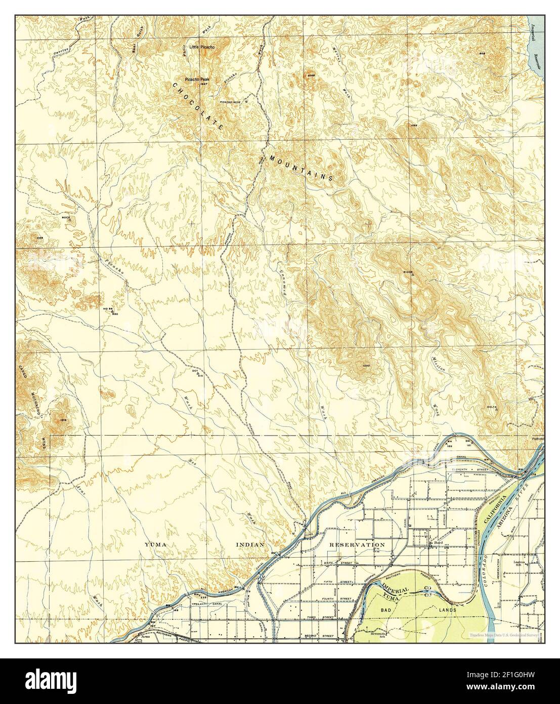 Map of picacho peak hi-res stock photography and images - Alamy