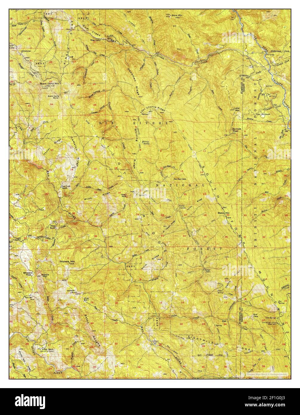 Pilot Creek, California, map 1951, 1:62500, United States of America by ...