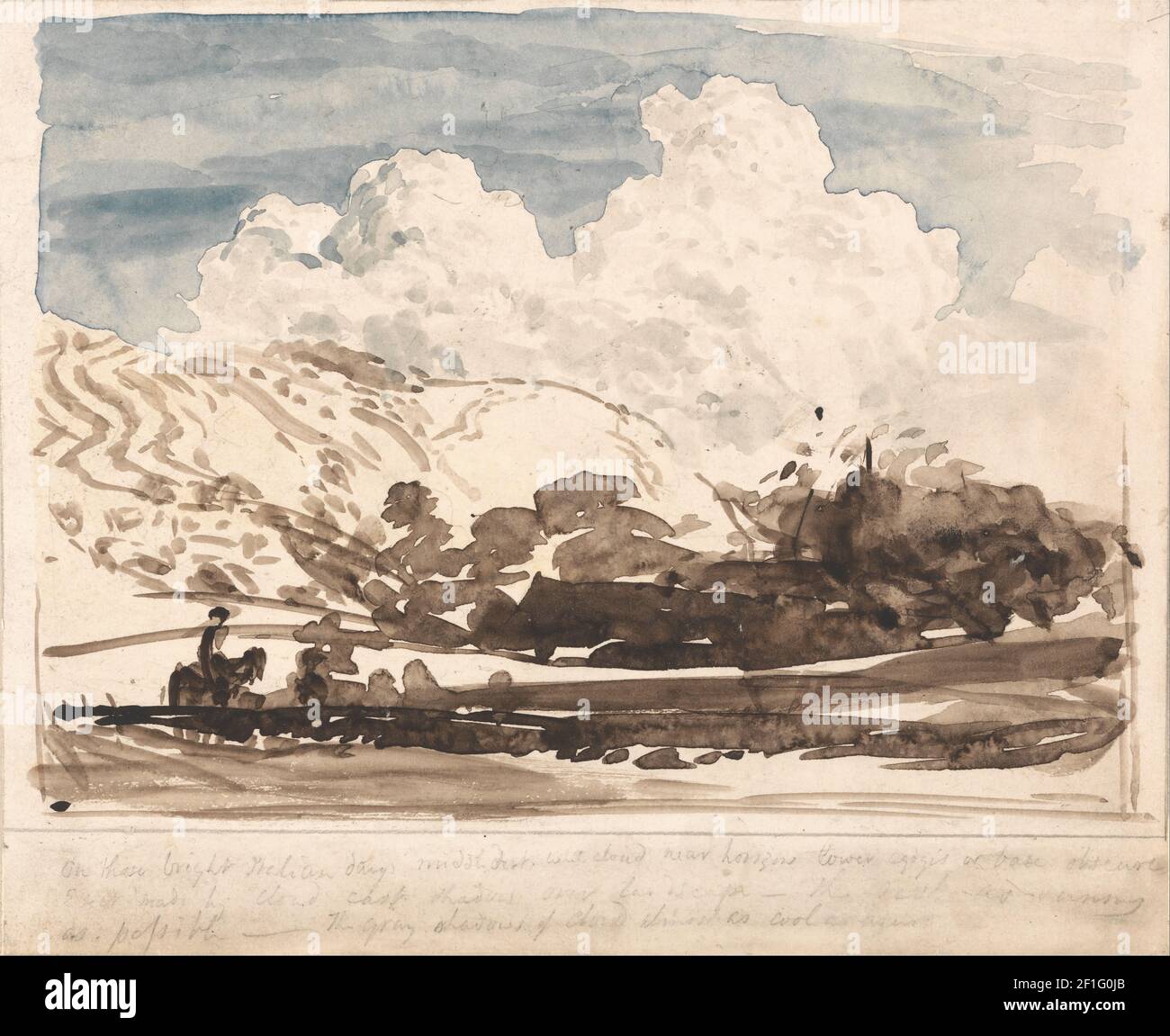 Samuel Palmer - The Bright Cloud Stock Photo - Alamy