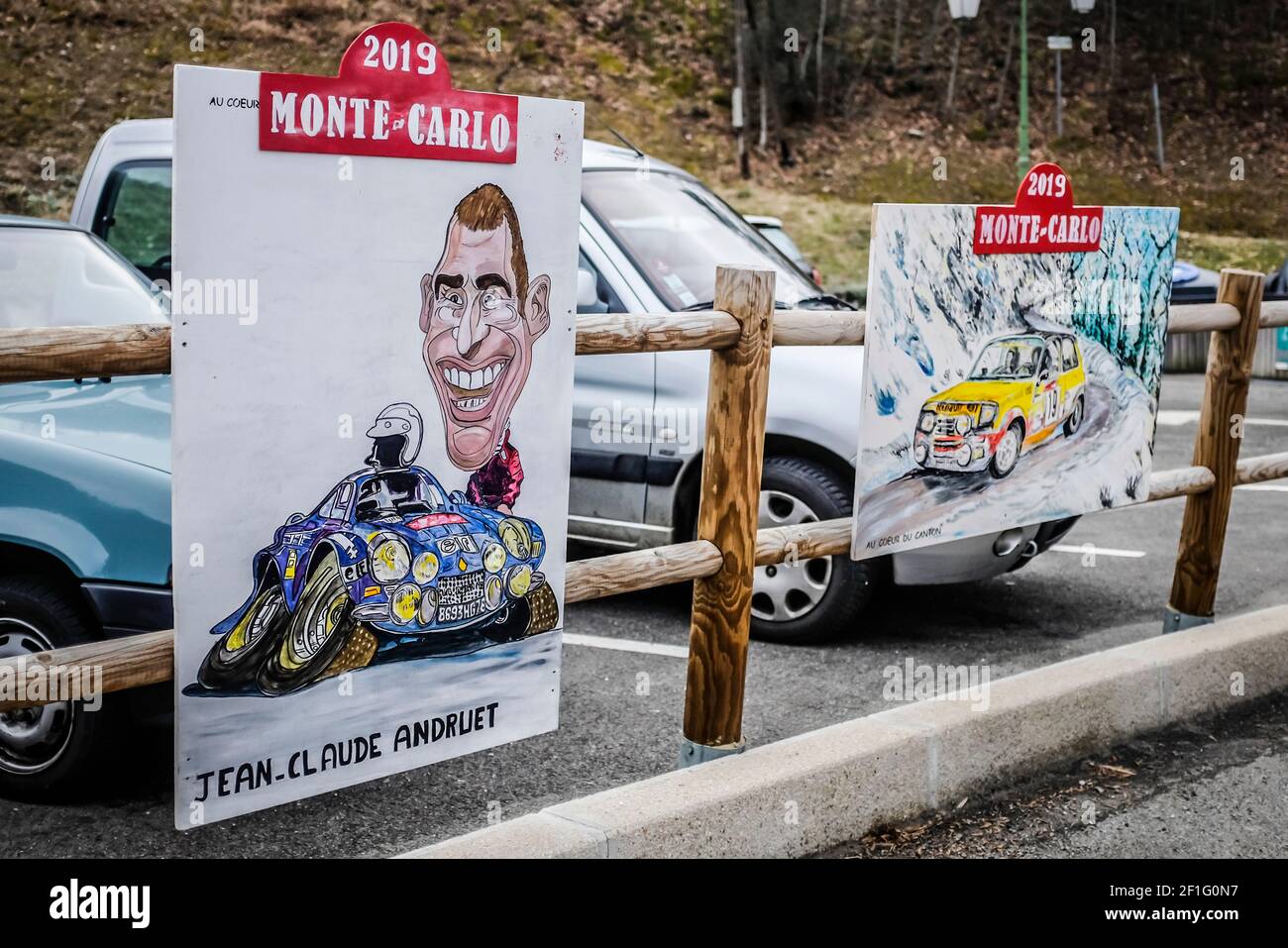 illustration draw during the 2019 WRC World Rally Car Championship ...