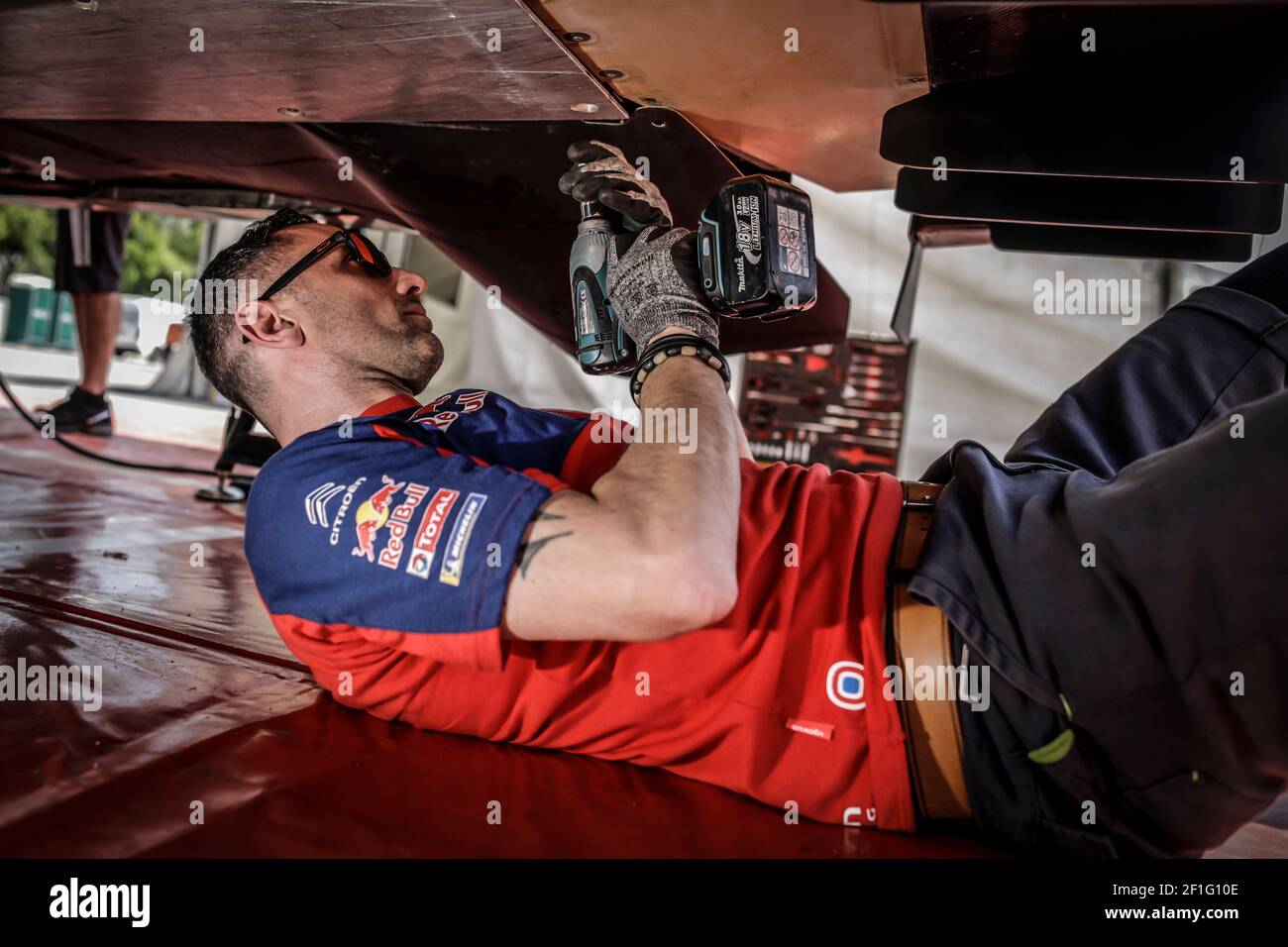 mecaniciens, mechanics during the 2019 WRC World Rally Car Championship ...