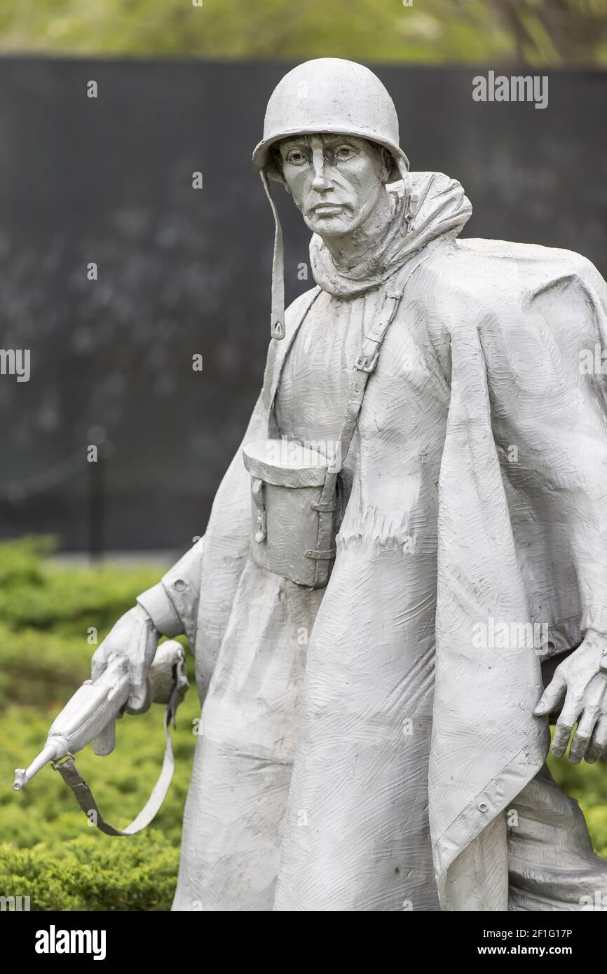 Korean war veterans national memorial hi-res stock photography and ...