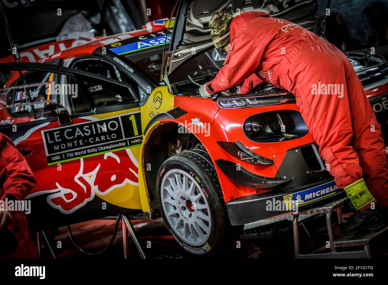 mecaniciens, mechanics during the 2019 WRC World Rally Car Championship ...