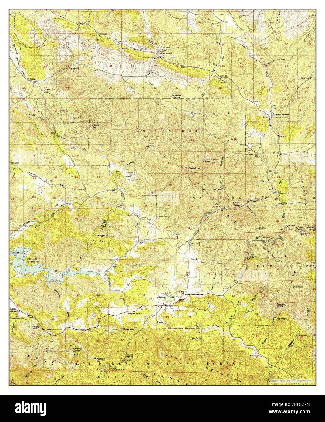 Pozo, California, map 1952, 1:62500, United States of America by ...