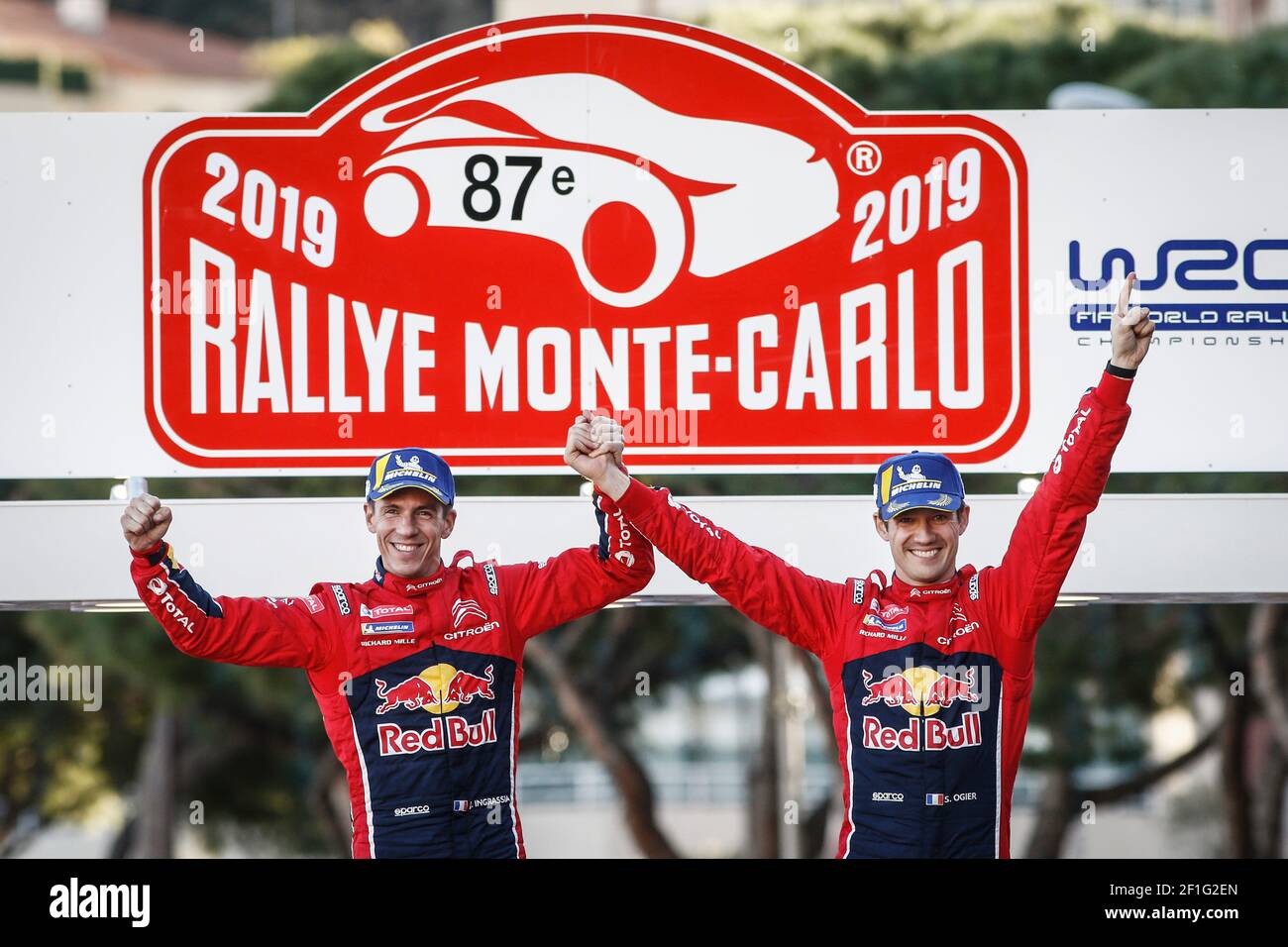 01 OGIER Sebastien (FRA), INGRASSIA Julien (FRA), CITROEN C3 WRC, CITROEN TOTAL WRT podium ...