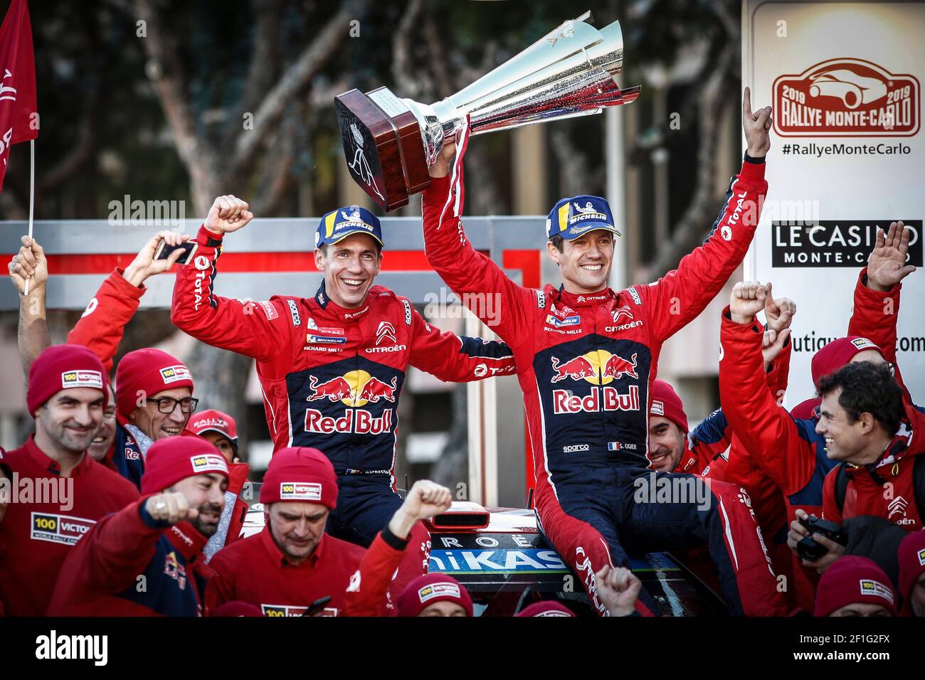 01 OGIER Sebastien (FRA), INGRASSIA Julien (FRA), CITROEN C3 WRC, CITROEN TOTAL WRT podium ...